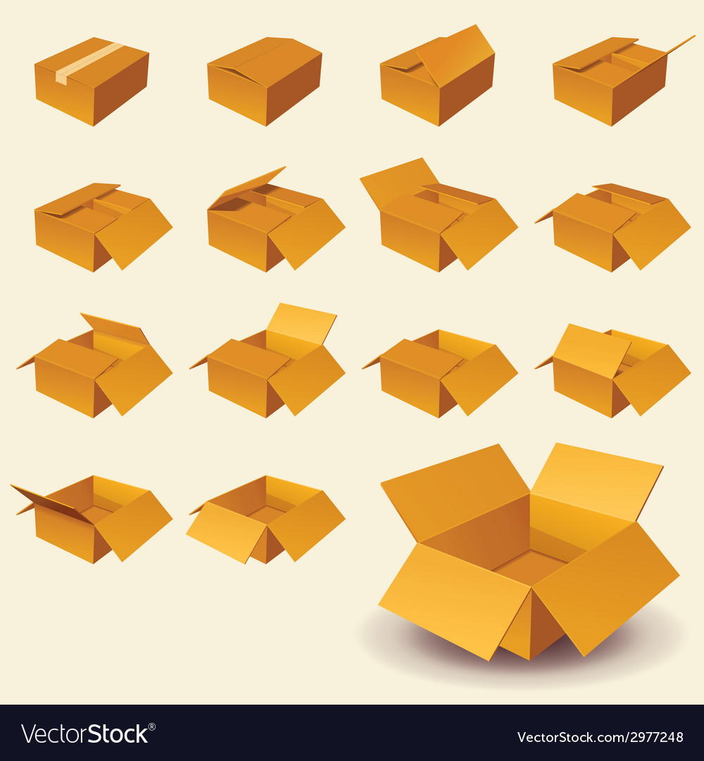 Boxes Royalty Free Vector Image - VectorStock