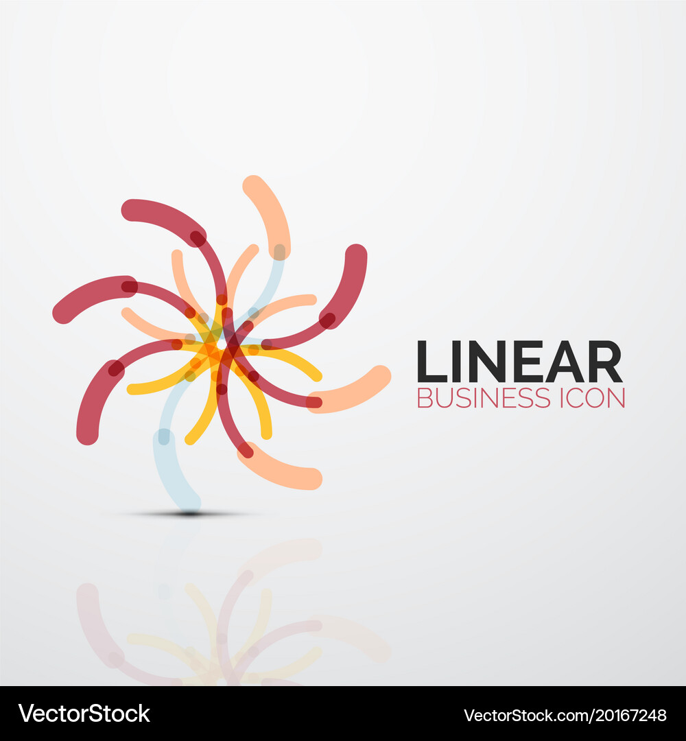 Outline minimal abstract geometric linear business
