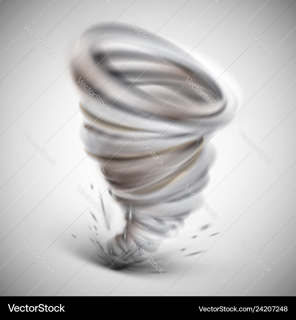 Realistic of a hurricane Royalty Free Vector Image