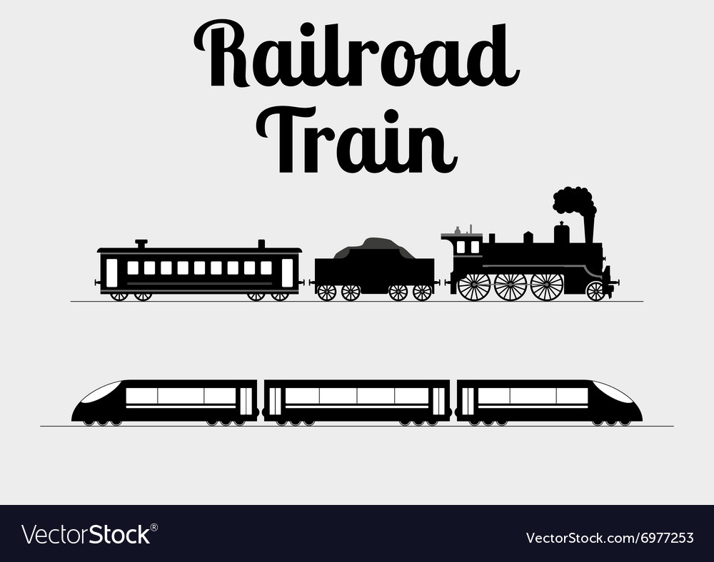A train Royalty Free Vector Image - VectorStock