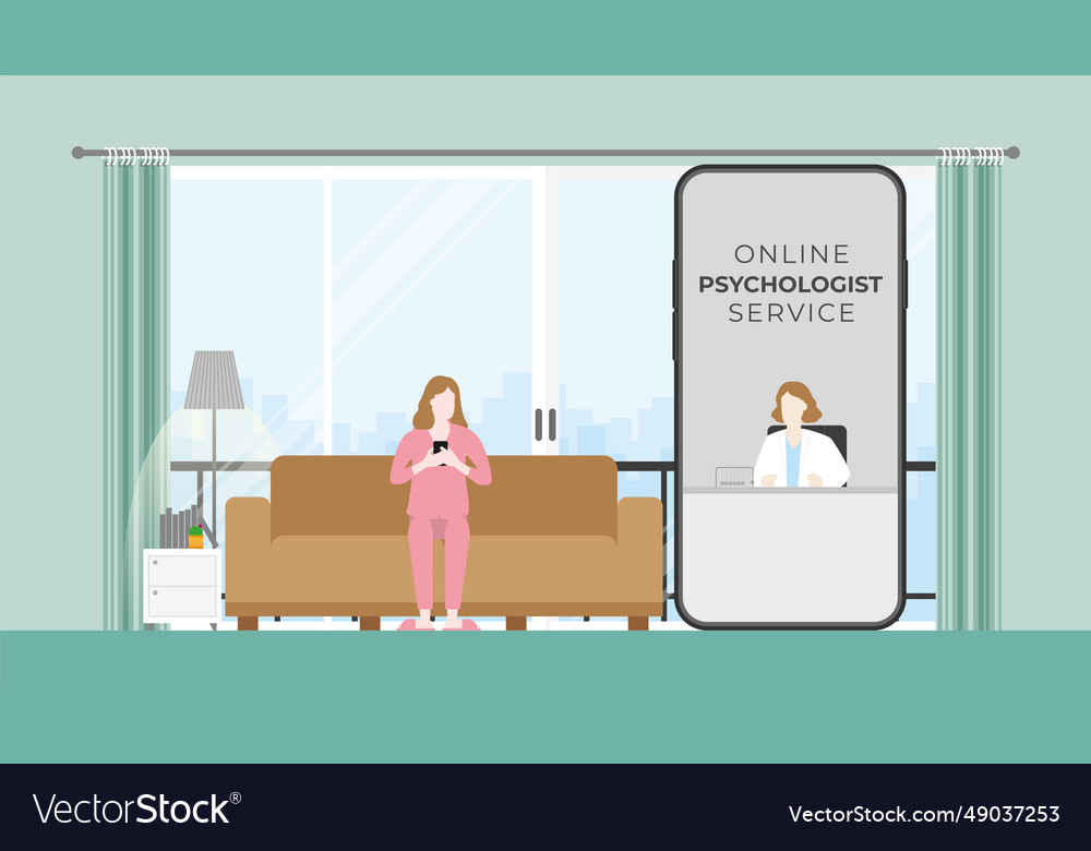 Application technology for mind therapy Royalty Free Vector