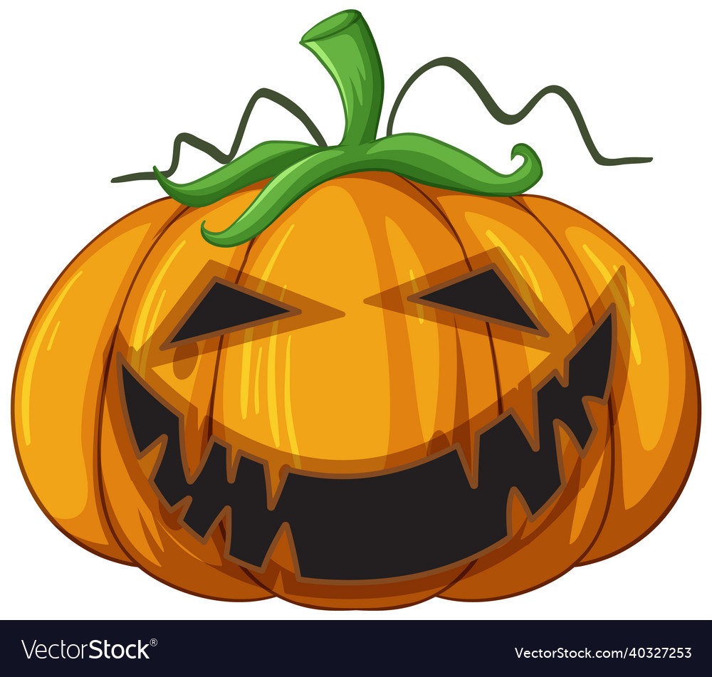 Jack olantern halloween pumpkin Royalty Free Vector Image