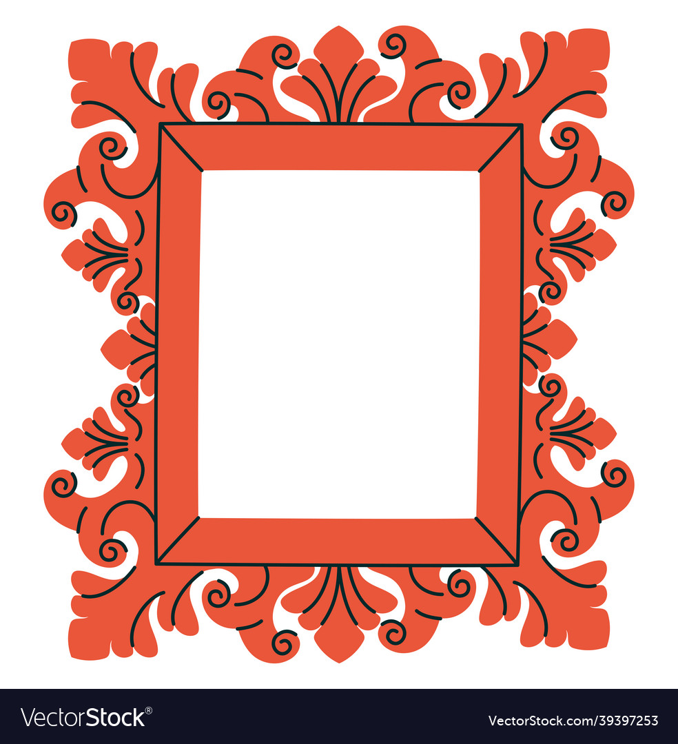 Pretty red frame Royalty Free Vector Image - VectorStock