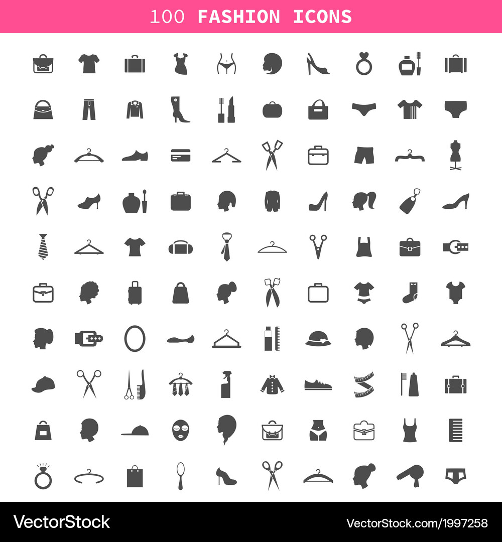 Fashion an icon Royalty Free Vector Image - VectorStock