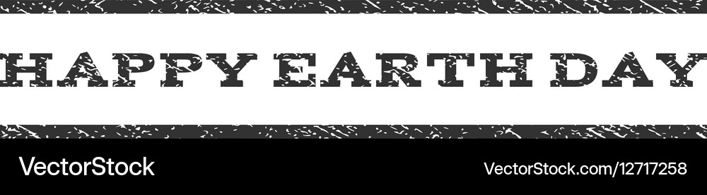 Happy earth day watermark stamp Royalty Free Vector Image