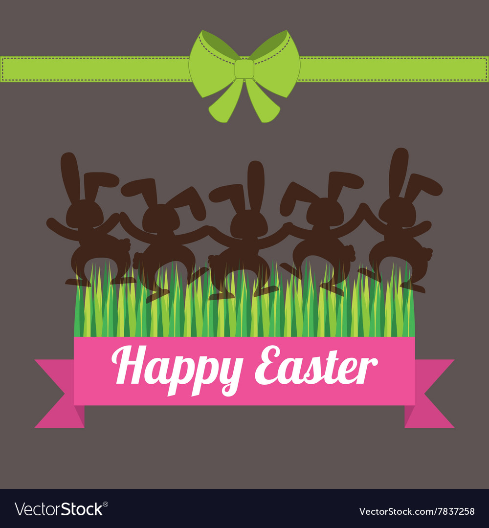 Happy easter design Royalty Free Vector Image - VectorStock