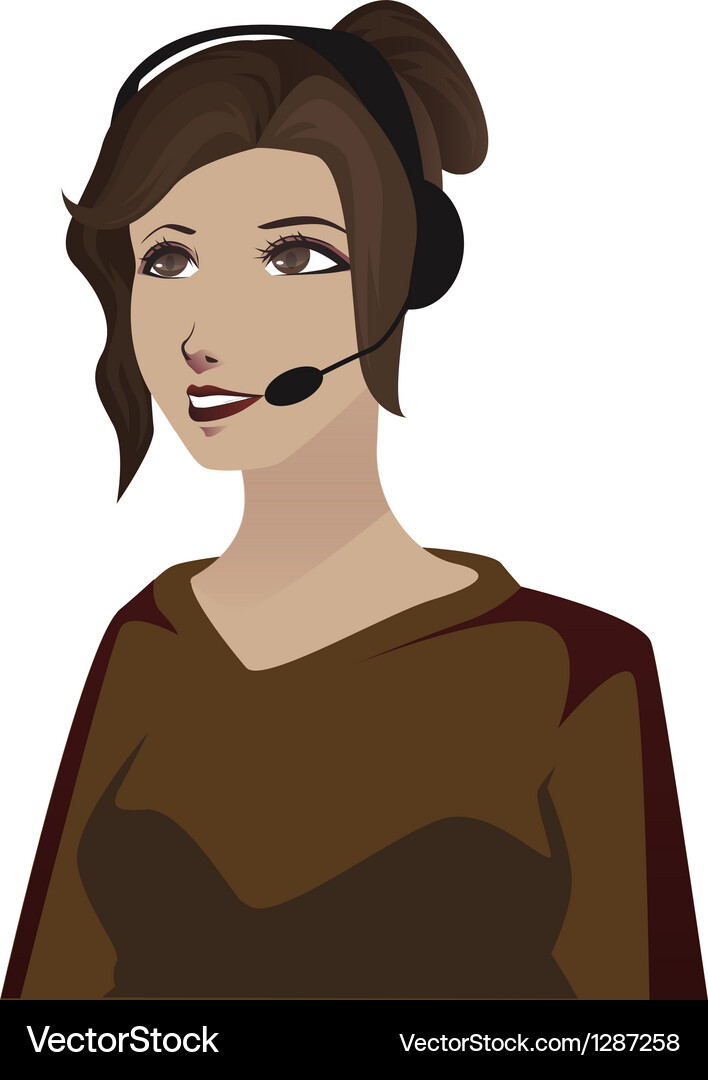 Telephone woman Royalty Free Vector Image - VectorStock