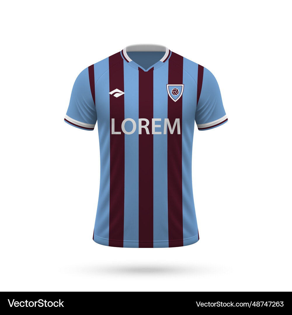 3d realistic soccer jersey shirt template Vector Image