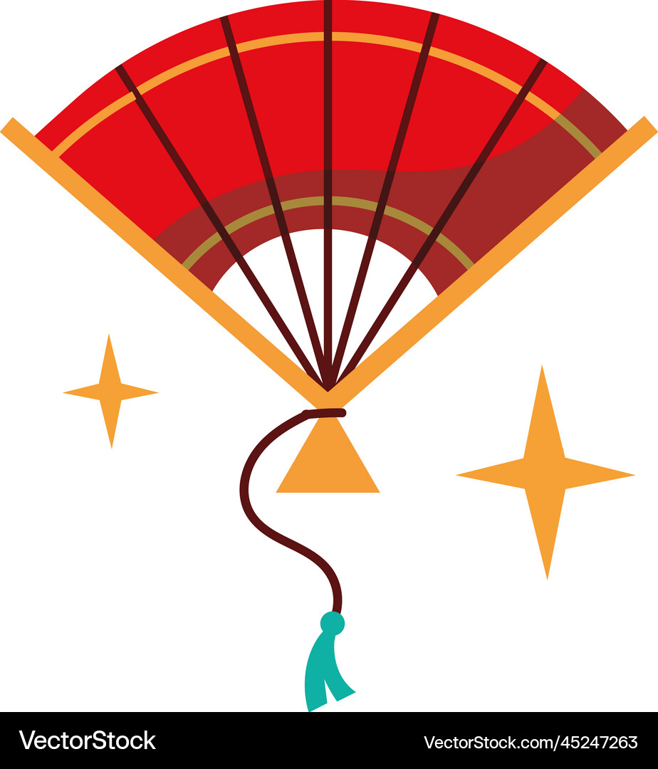 Asian culture fan Royalty Free Vector Image - VectorStock