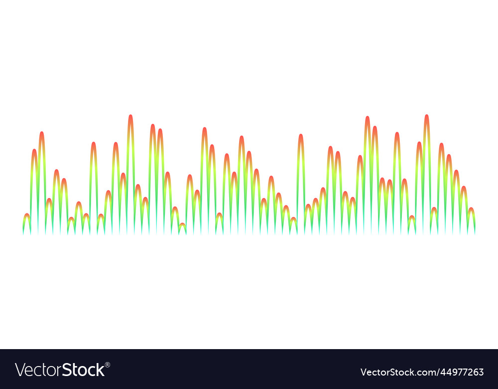 Audio record equalizer music visualisation Vector Image
