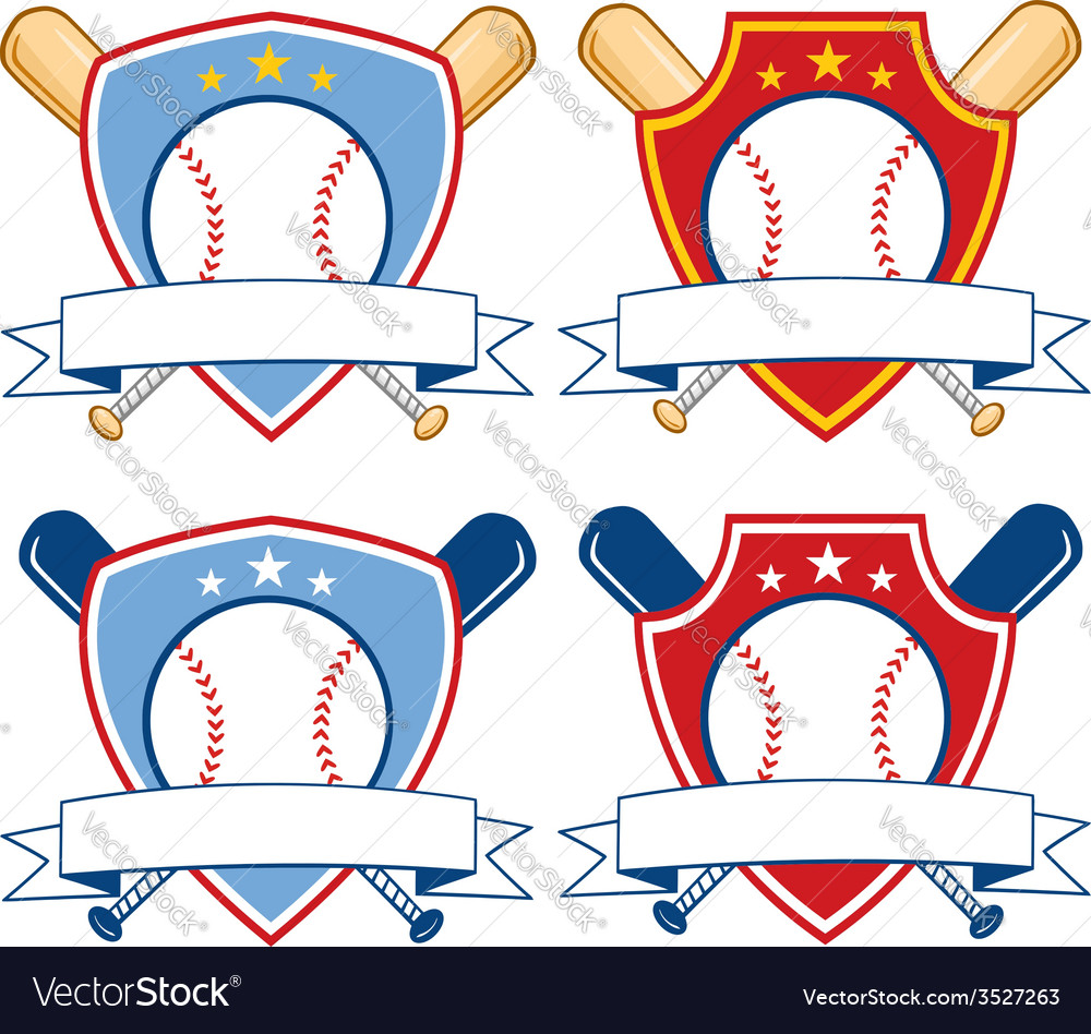 Baseball design elements Royalty Free Vector Image