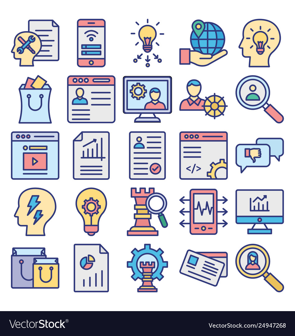 Business trade icon editable Royalty Free Vector Image