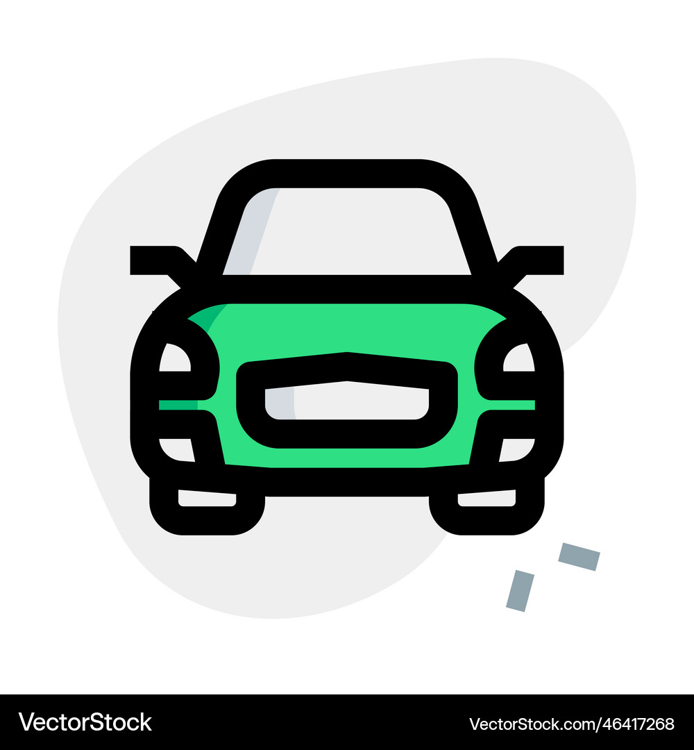 Car or motor vehicle built for passenger use Vector Image
