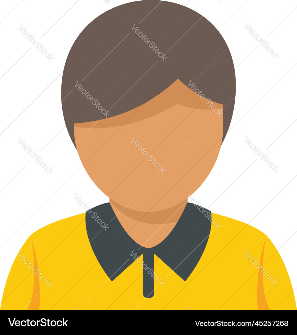 Referee icon flat football soccer Royalty Free Vector Image