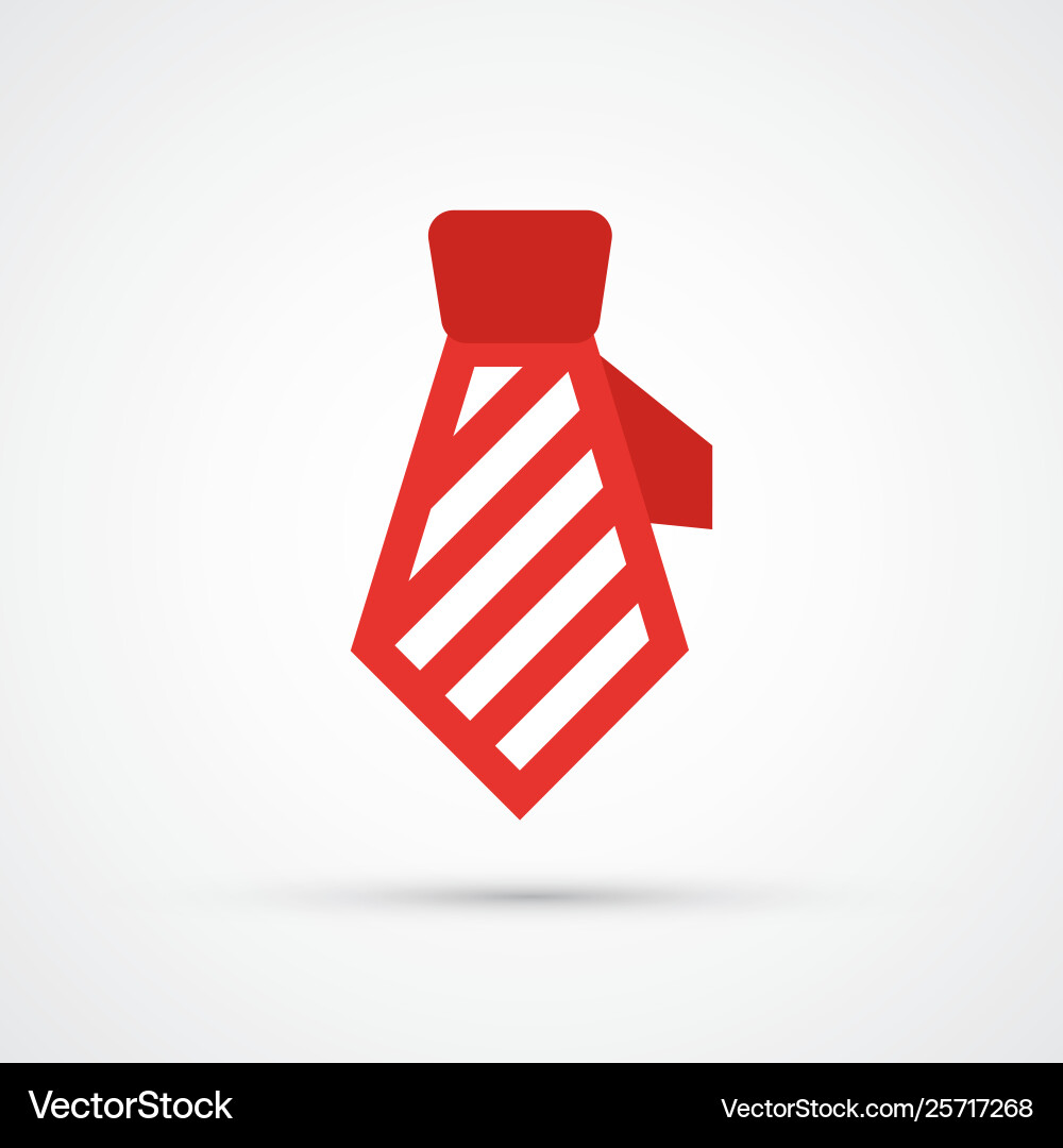 Tie trendy symbol trendy colored Royalty Free Vector Image