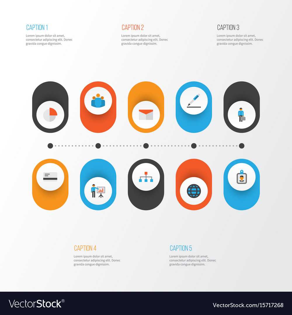 Trade flat icons set collection payment Royalty Free Vector Trade flat icons set collection payment Royalty Free Vector