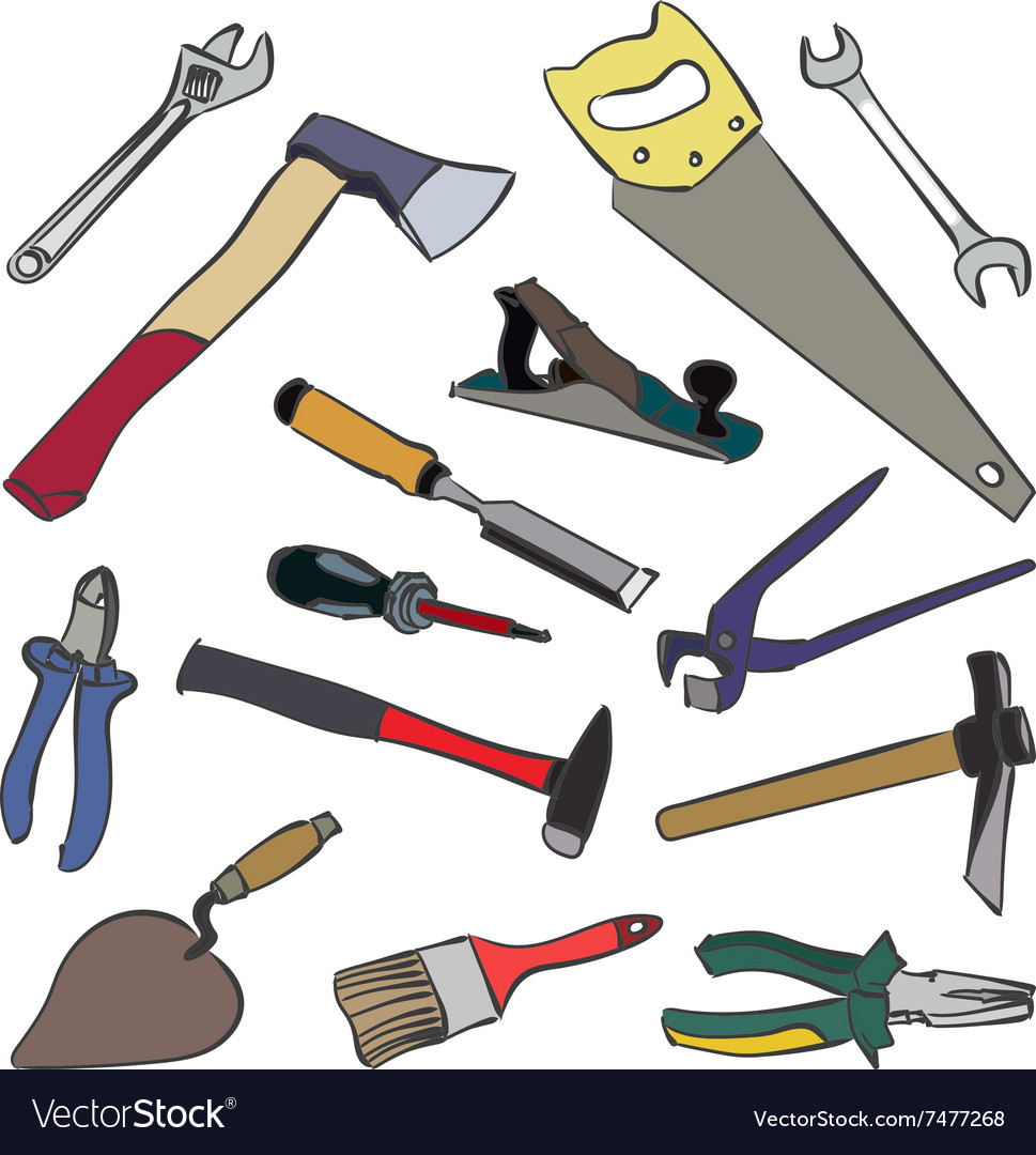 Work tools Royalty Free Vector Image - VectorStock