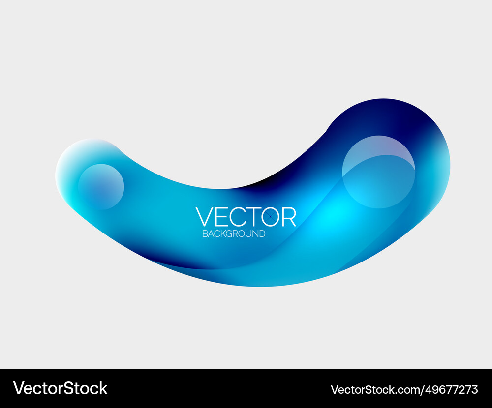 Beautiful flowing round shapes and circles Vector Image