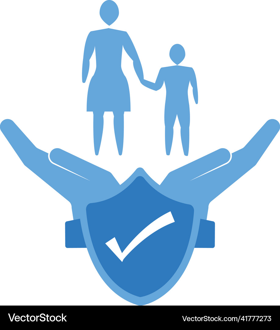 Family insurance design Royalty Free Vector Image