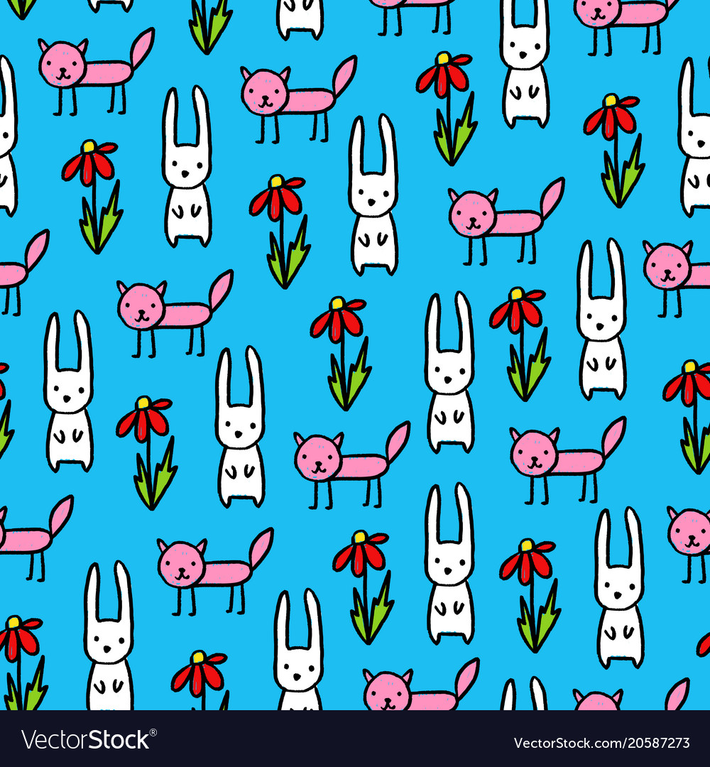 Kids pattern Royalty Free Vector Image - VectorStock