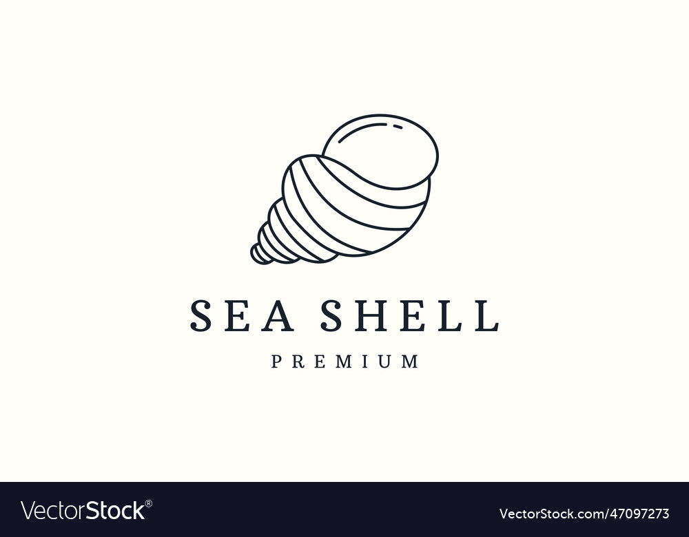 Sea shell Royalty Free Vector Image - VectorStock
