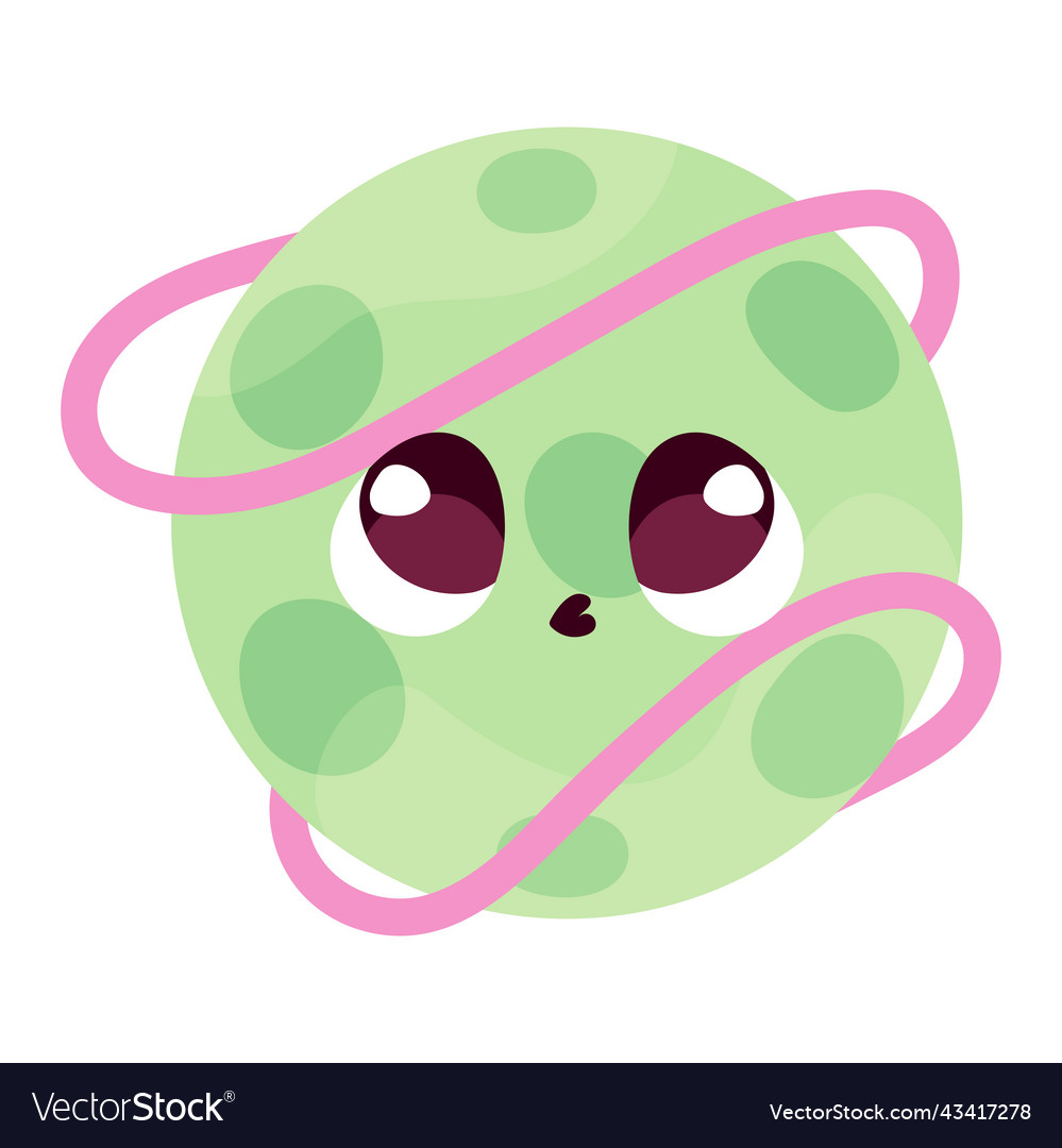 Cute planet space Royalty Free Vector Image - VectorStock