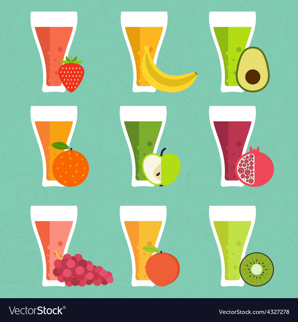 Fruit Smoothie Refreshment Royalty Free Vector Image