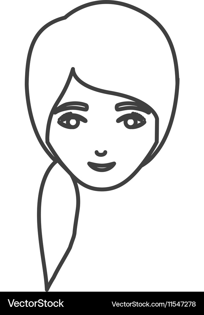 Isolated woman cartoon design Royalty Free Vector Image