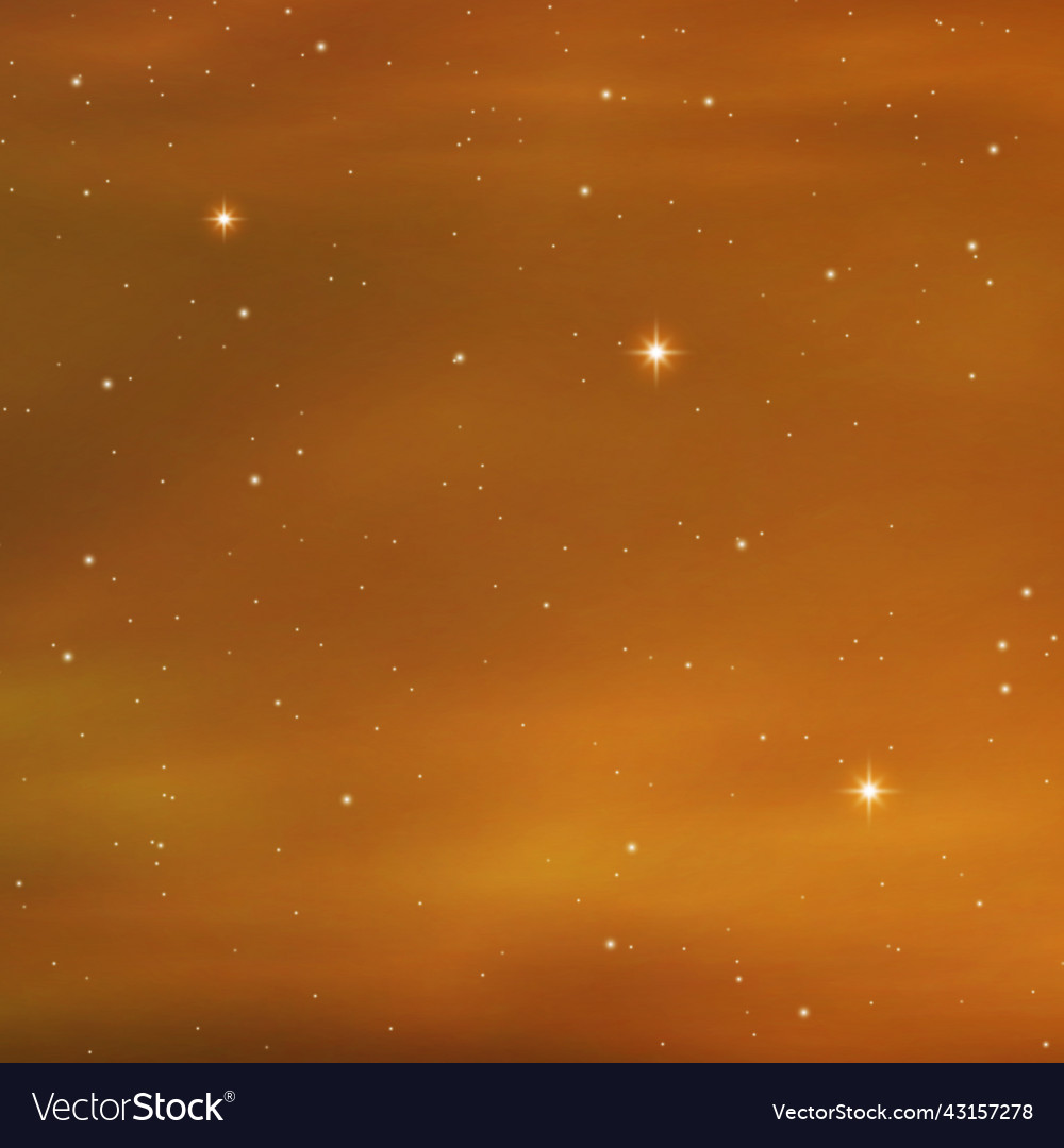 Night red orange starry sky star galaxy background