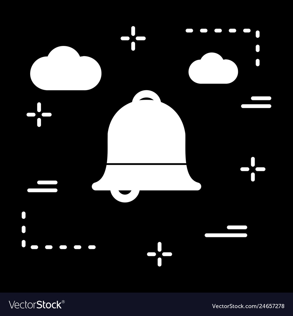 Notification icon Royalty Free Vector Image - VectorStock