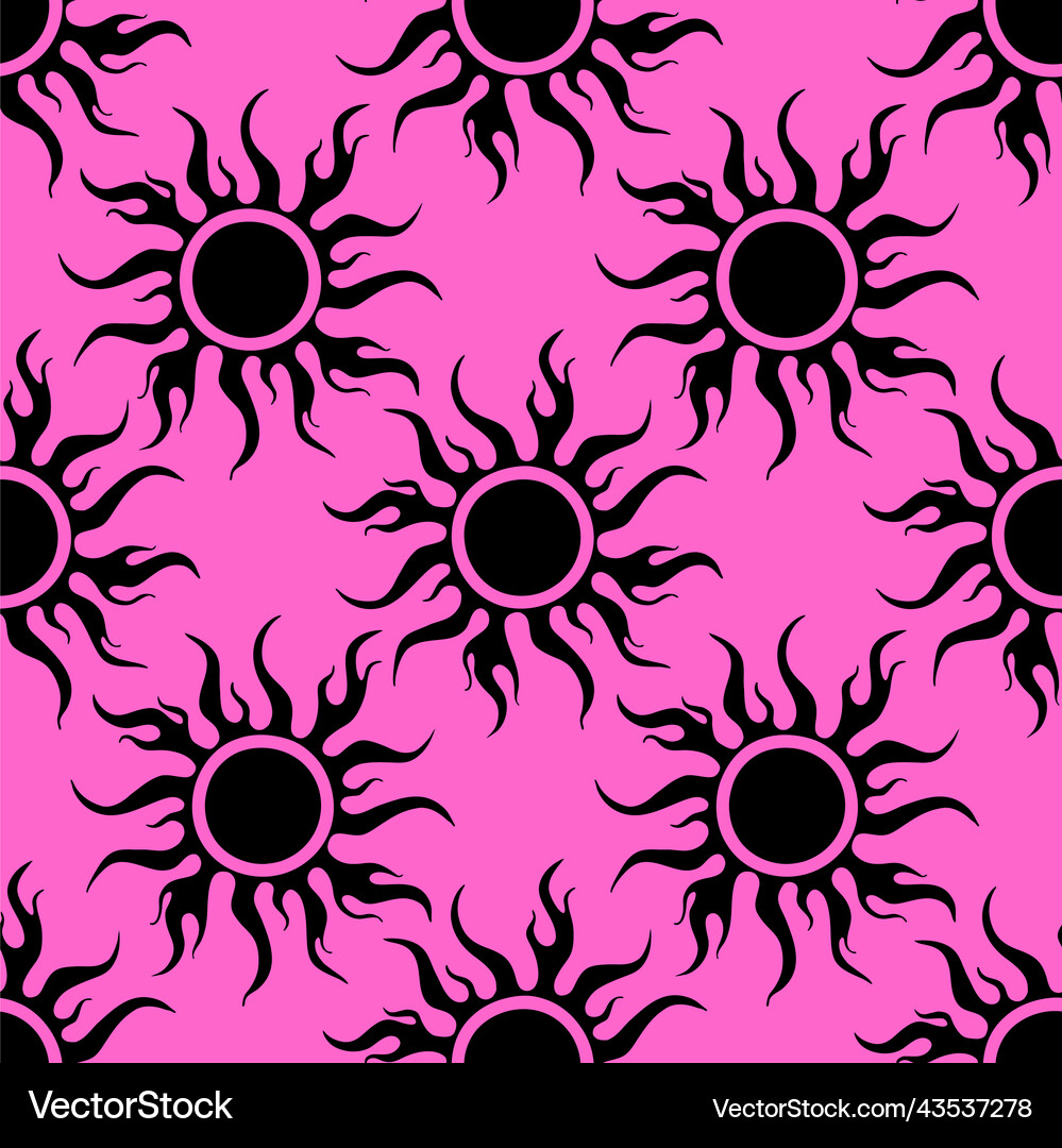 Seamless symmetrical graphic pattern of black Vector Image