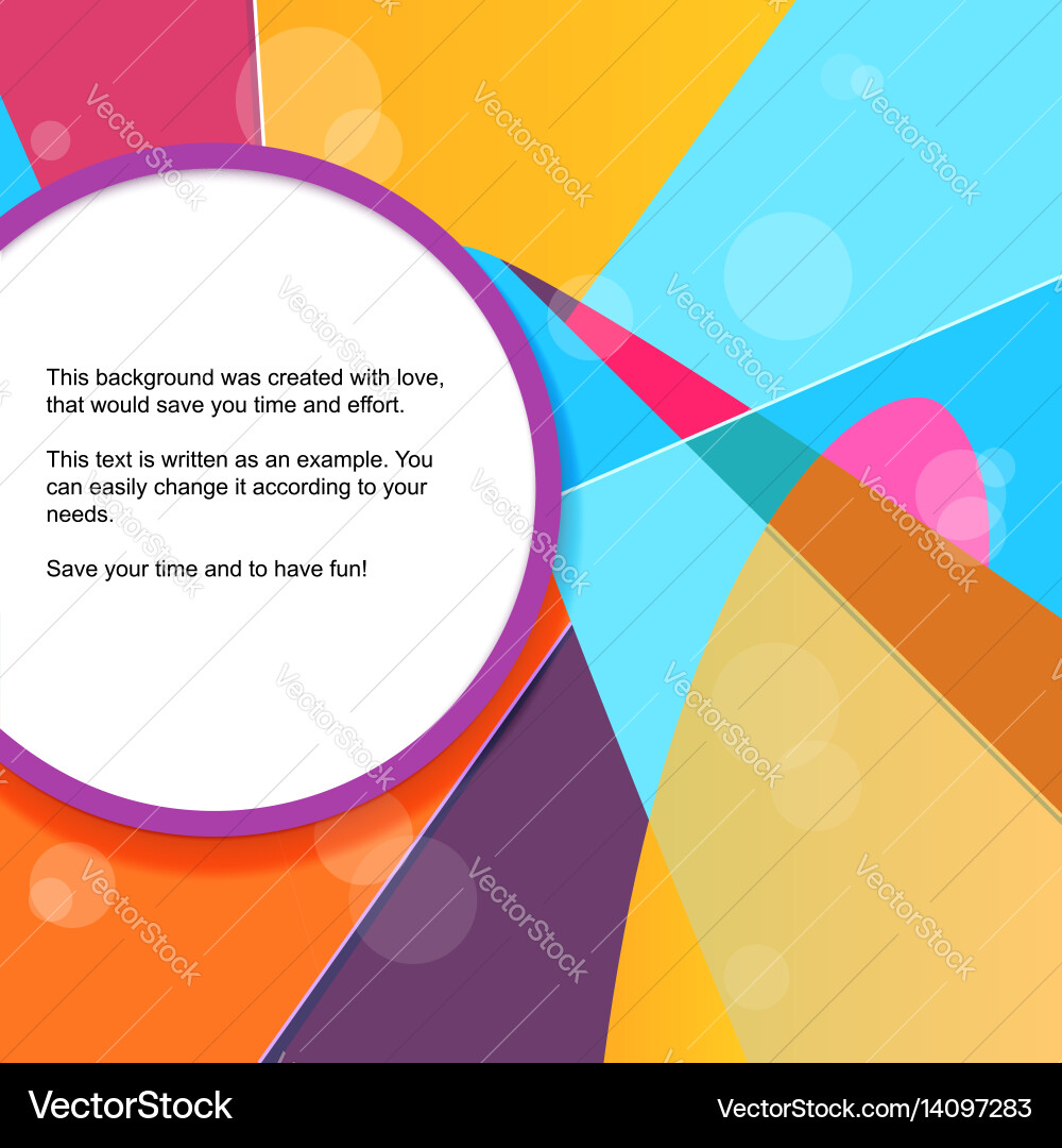 Bright vintage retro background with place for Vector Image
