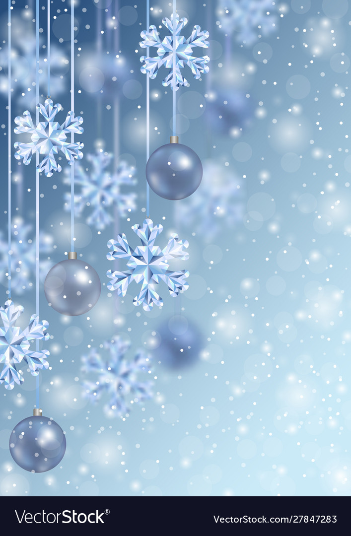 Christmas and new year winter template Royalty Free Vector