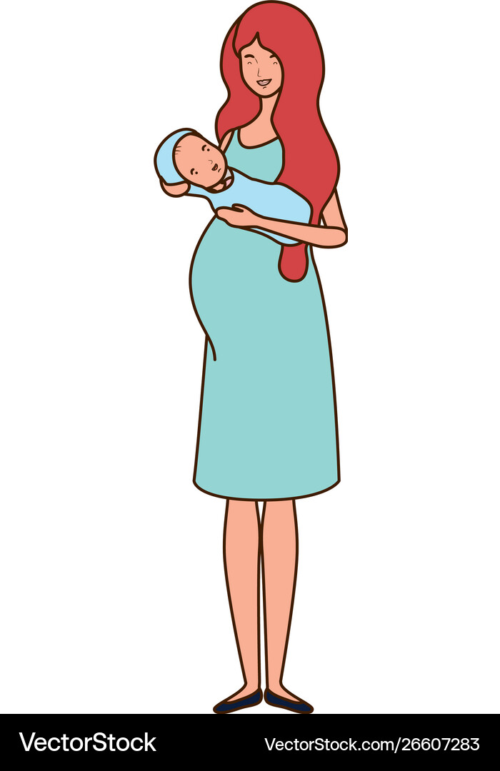 Isolated mother with baby design Royalty Free Vector Image