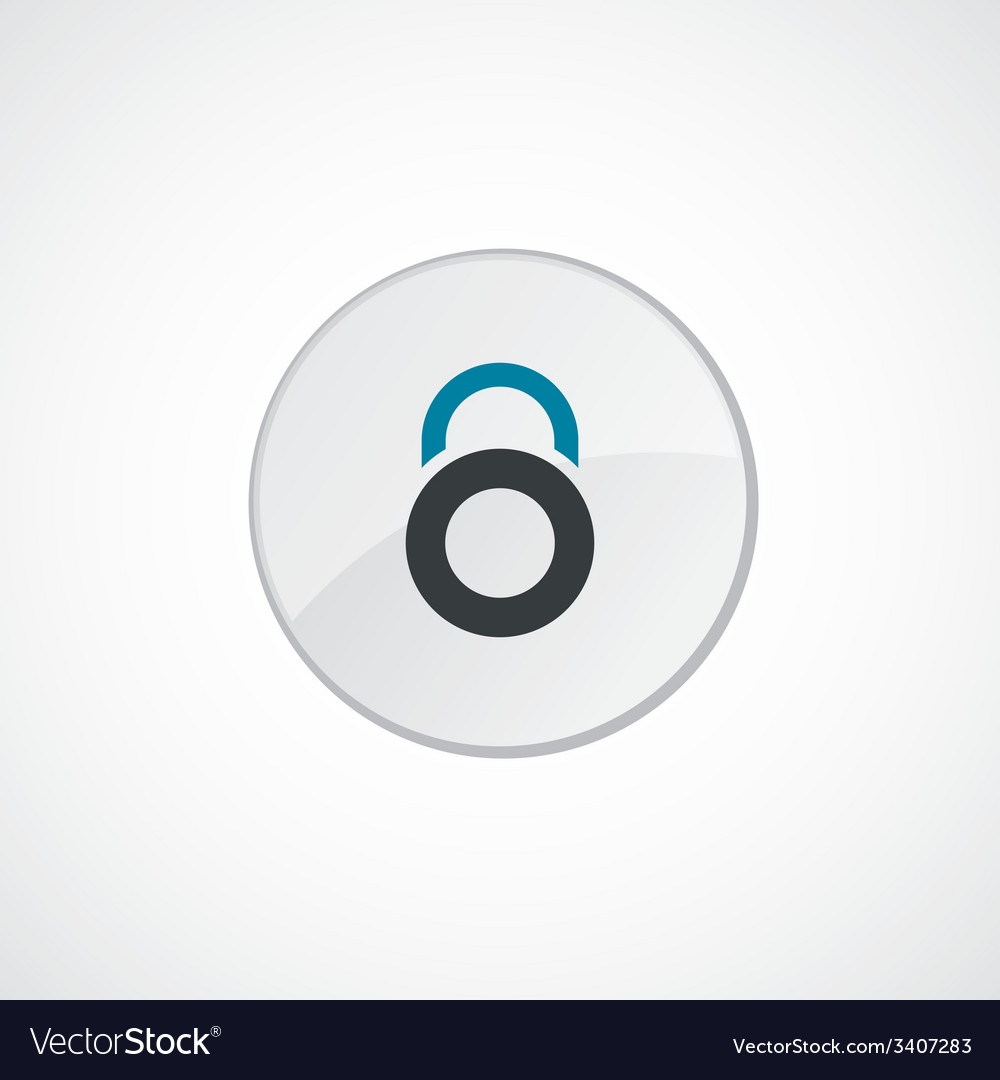 Lock icon 2 colored Royalty Free Vector Image - VectorStock