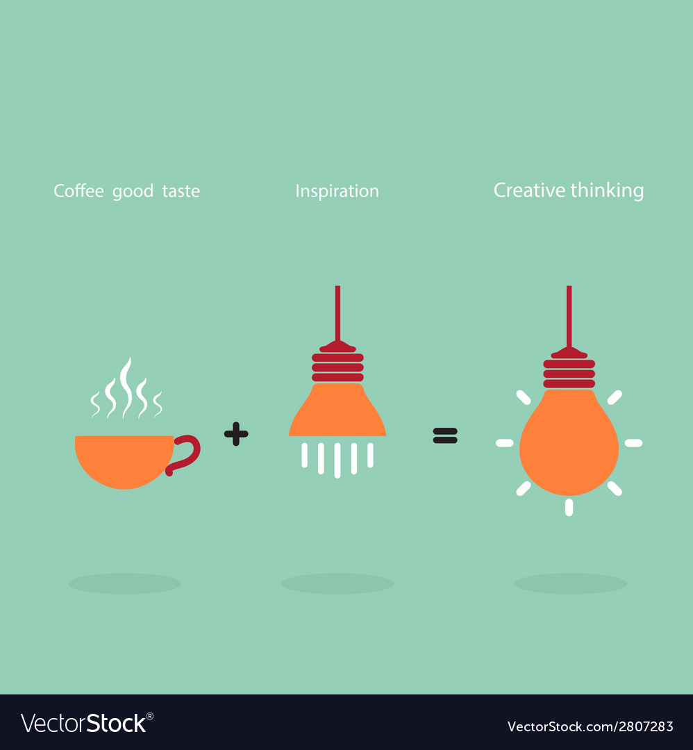 Process creative thinking Royalty Free Vector Image