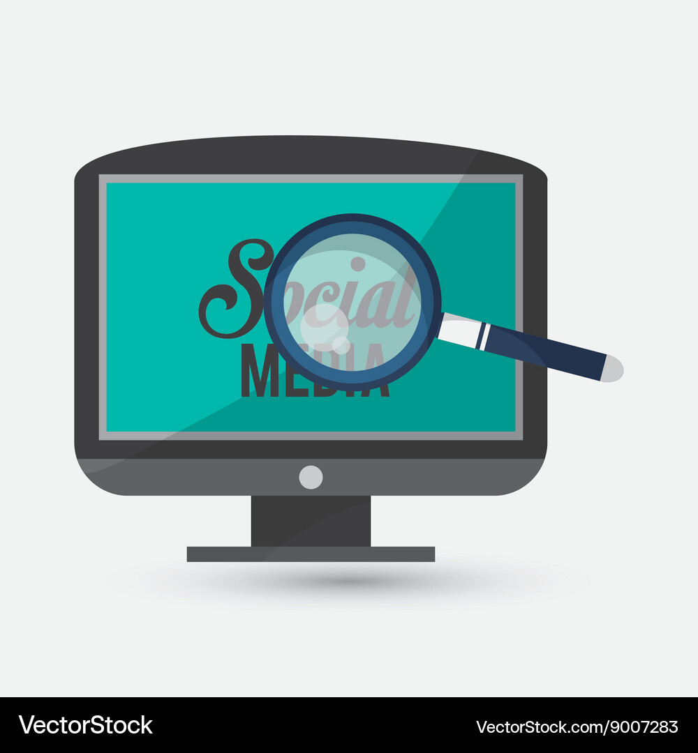Social media design communication icon isolated Vector Image