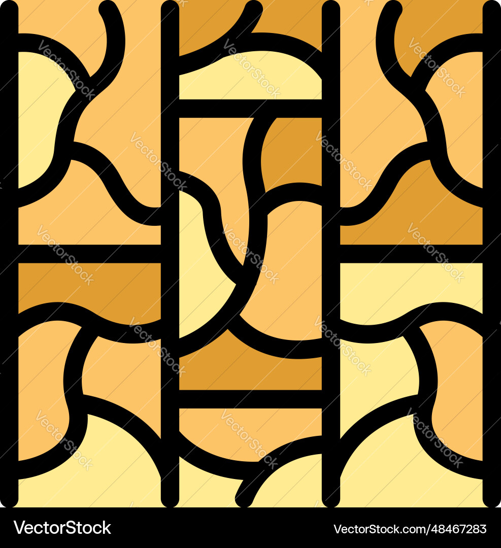 Wall decor icon flat Royalty Free Vector Image
