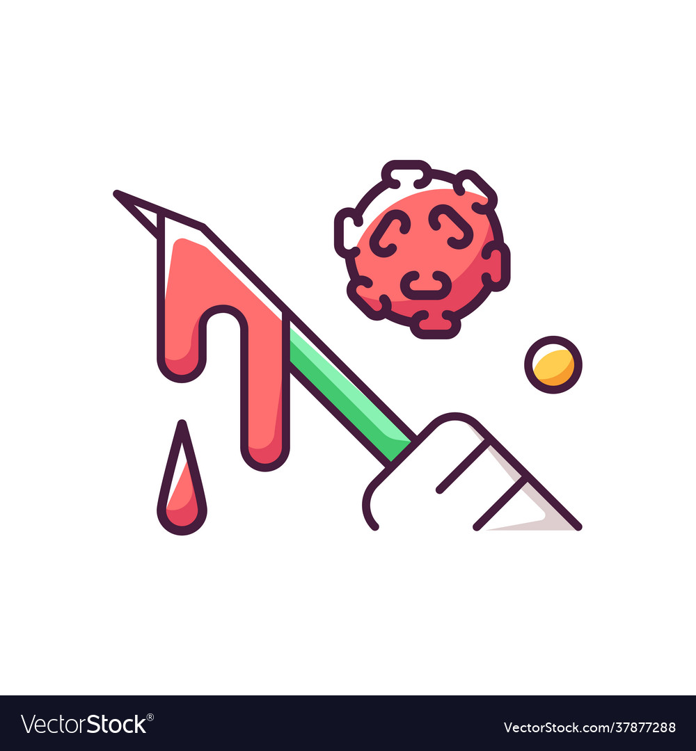 Blood rgb color icon Royalty Free Vector Image