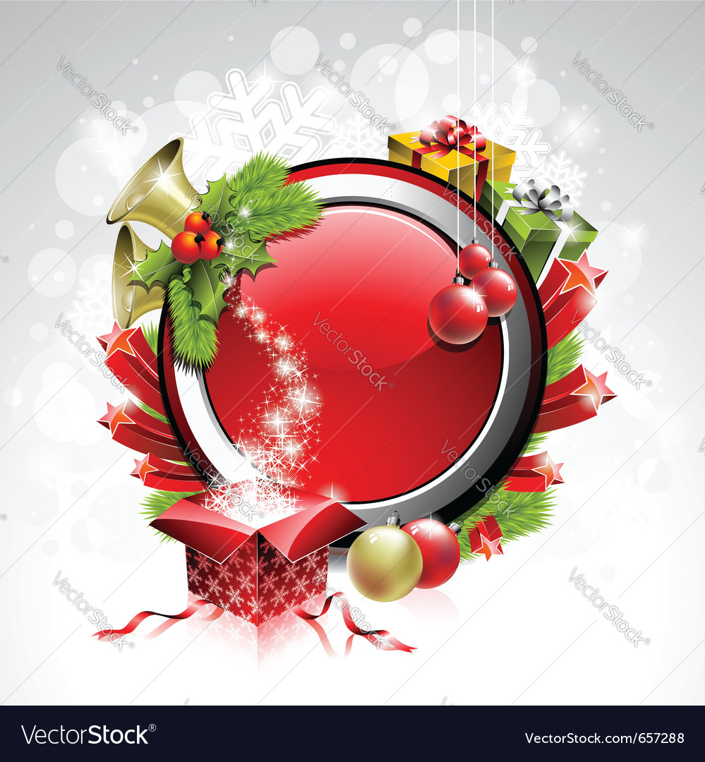 Christmas theme Royalty Free Vector Image - VectorStock