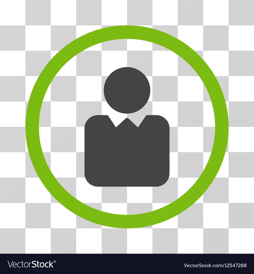 Client flat rounded icon Royalty Free Vector Image