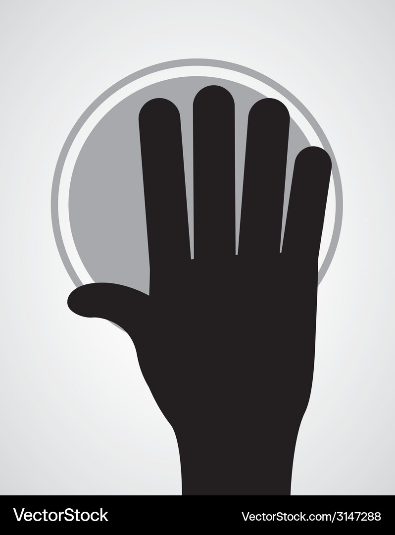 Hands design over white background Royalty Free Vector Image