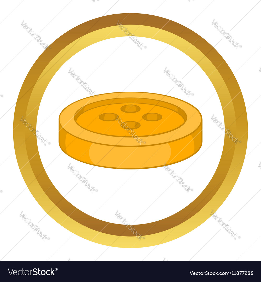 Sewing button icon Royalty Free Vector Image - VectorStock