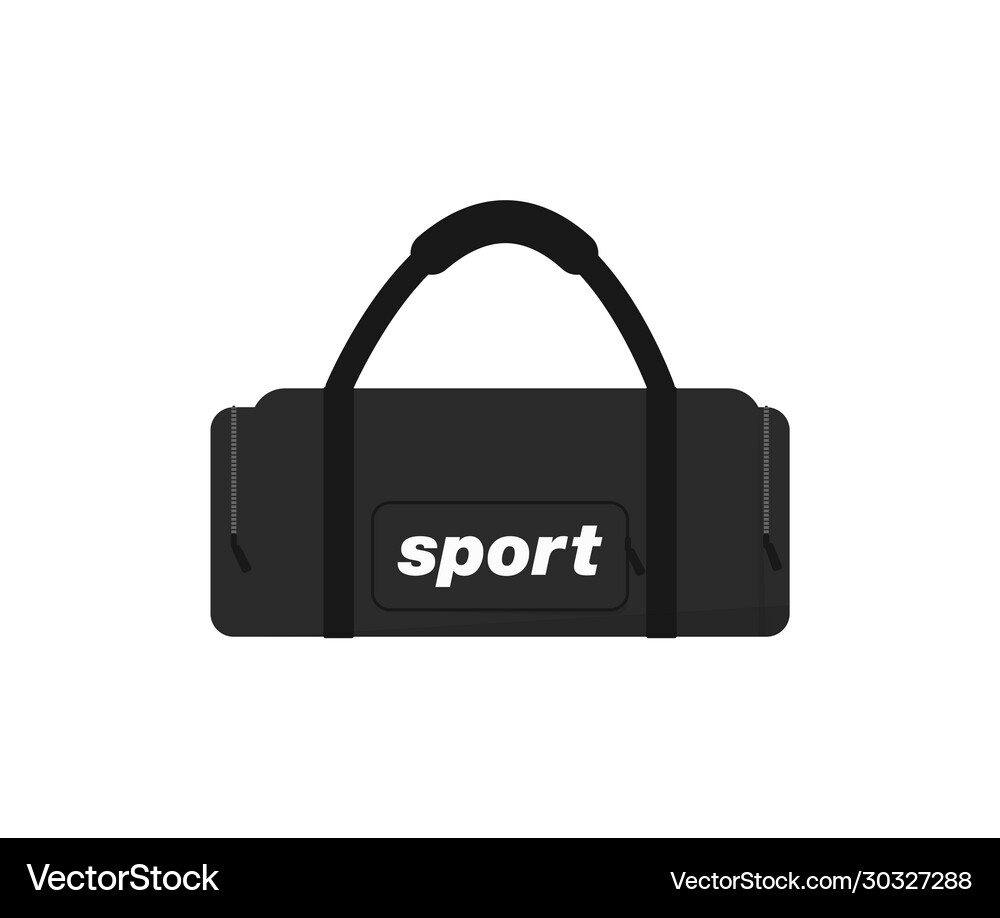 Sport bag isolated icon Royalty Free Vector Image
