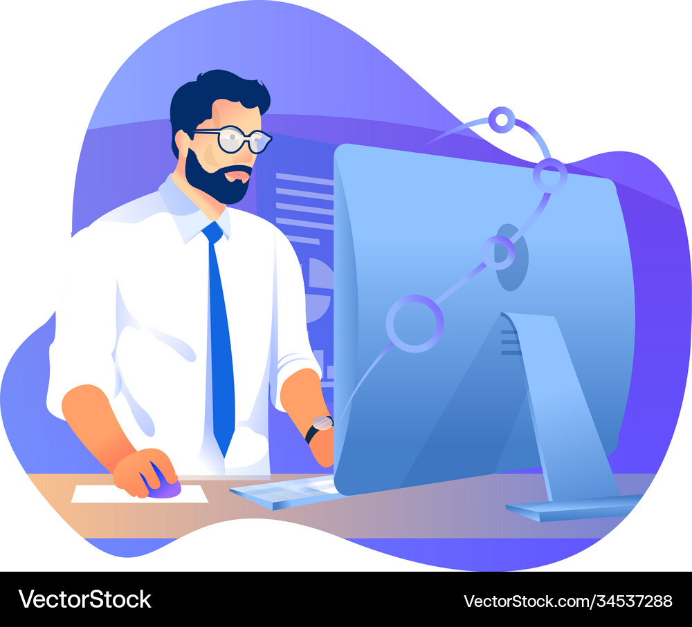 Workplace Royalty Free Vector Image - VectorStock