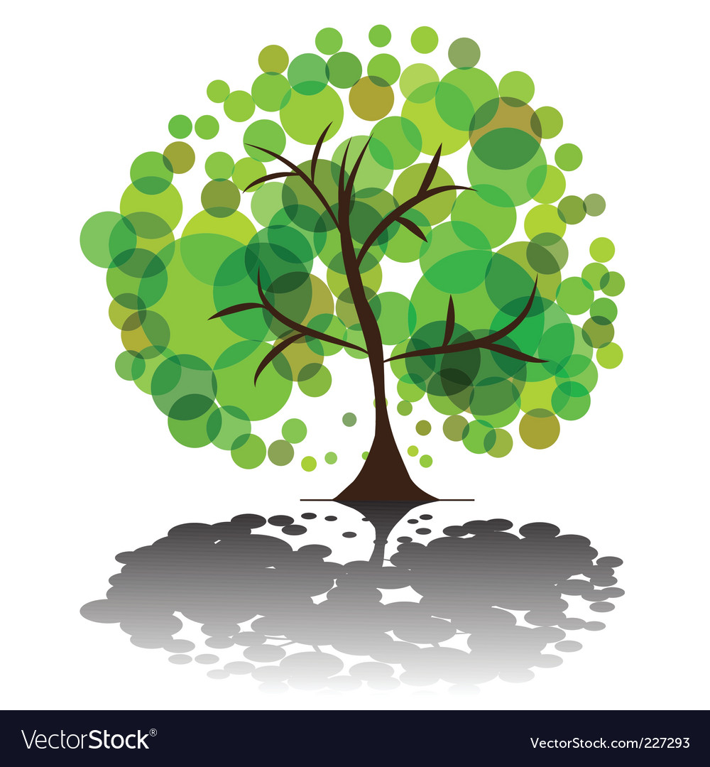 Green tree Royalty Free Vector Image - VectorStock