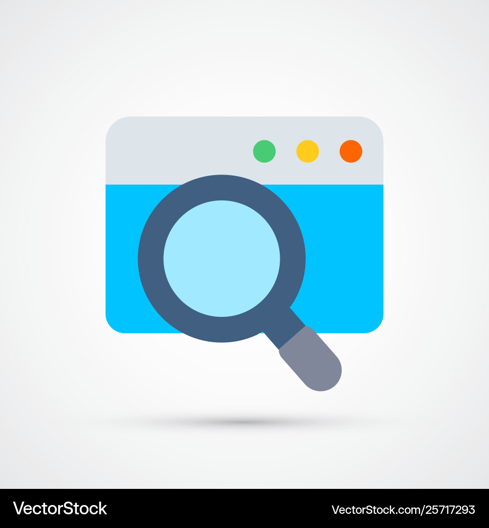 Search trendy symbol trendy colored Royalty Free Vector