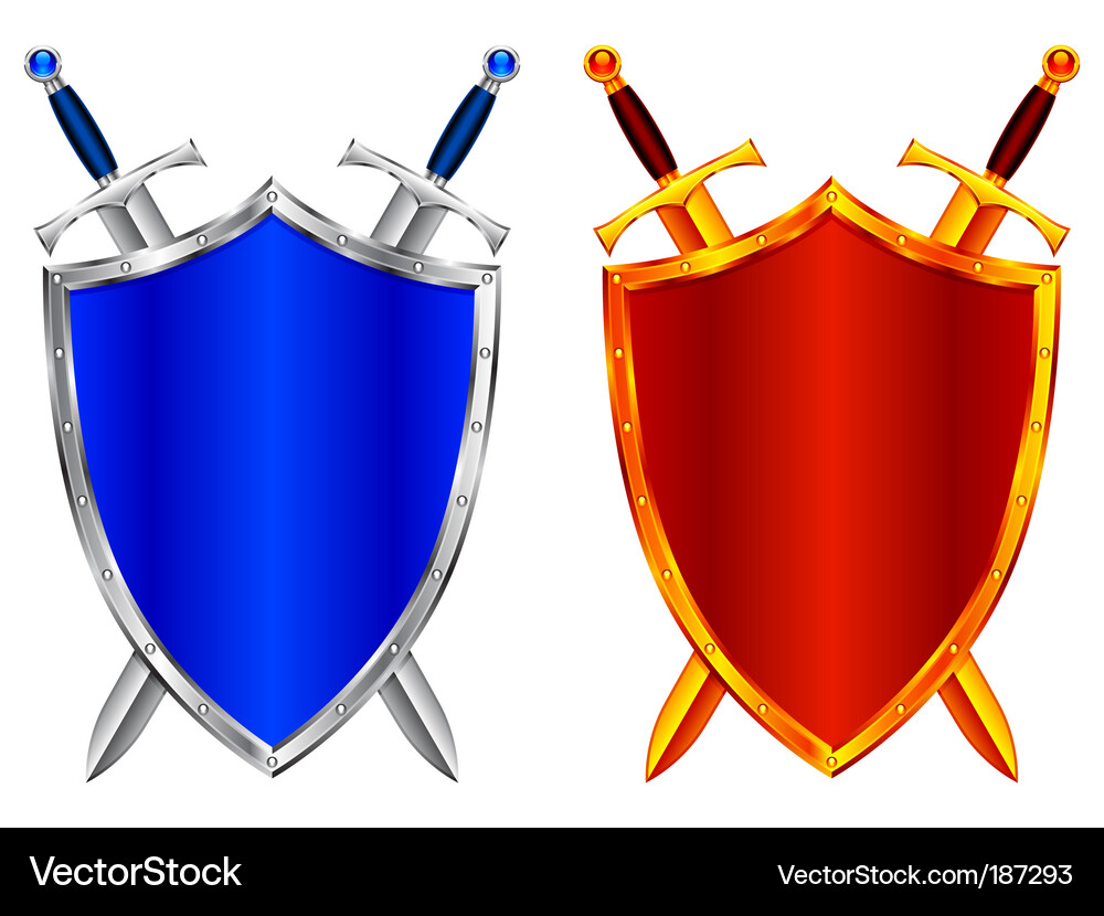 Shields Royalty Free Vector Image - VectorStock