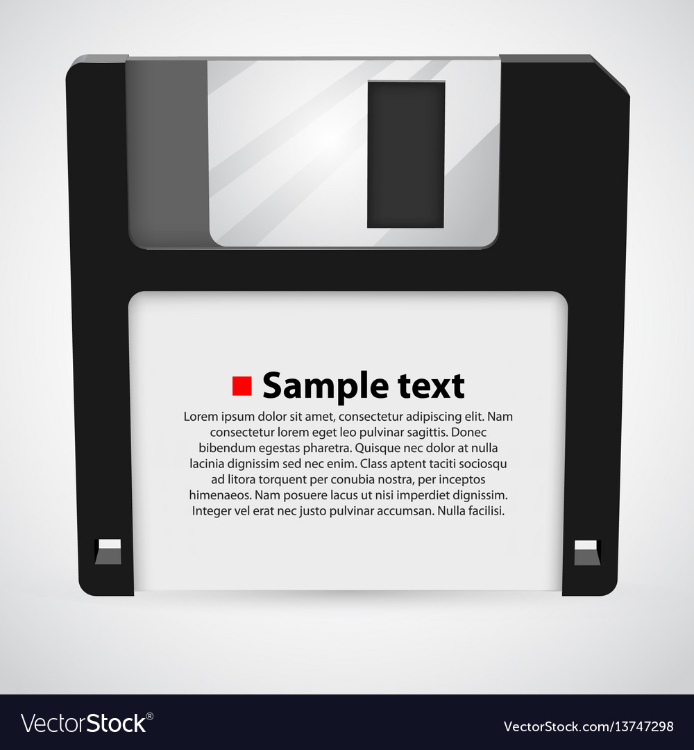A floppy disk Royalty Free Vector Image - VectorStock