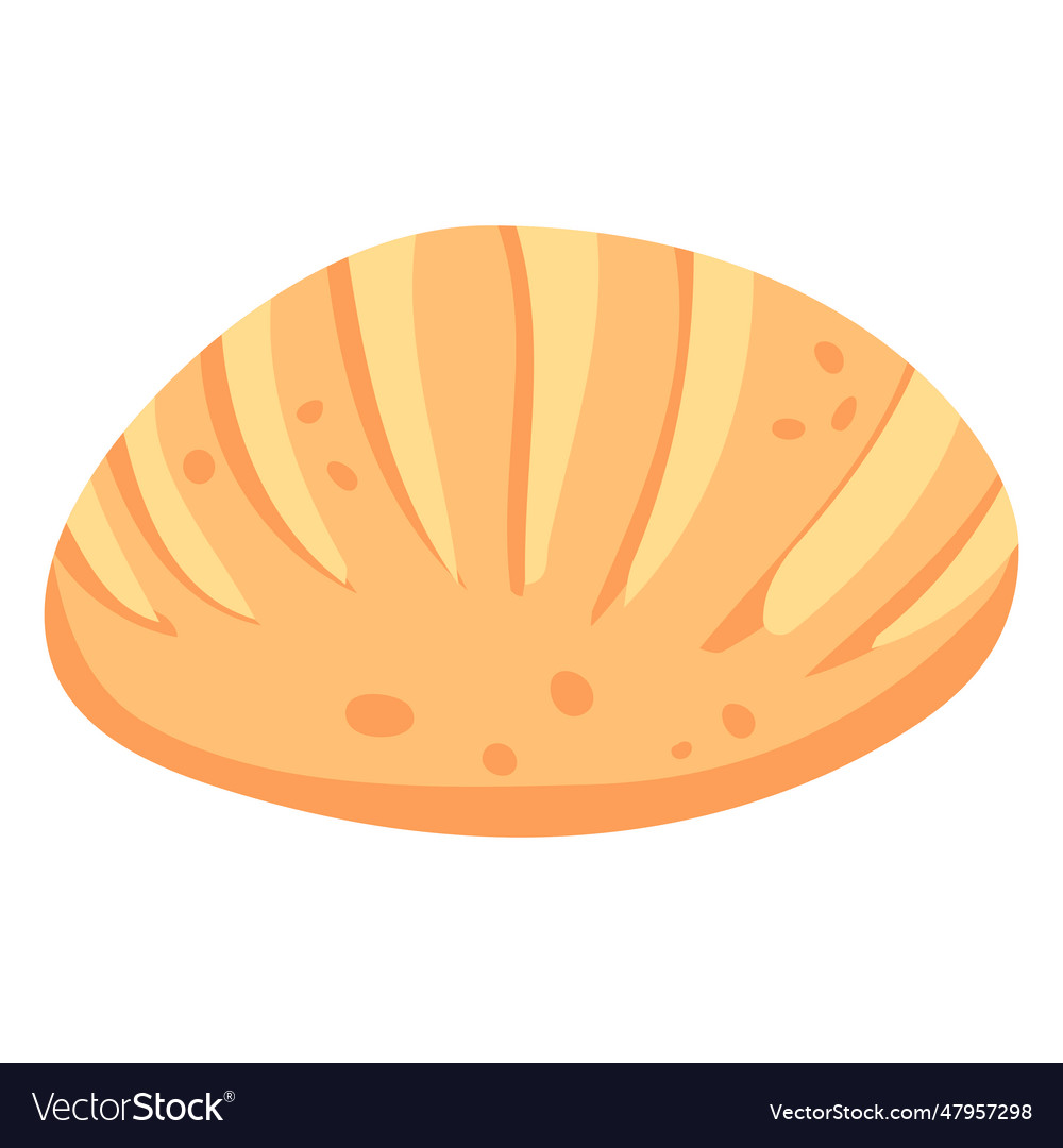 Bread loaf flat Royalty Free Vector Image - VectorStock